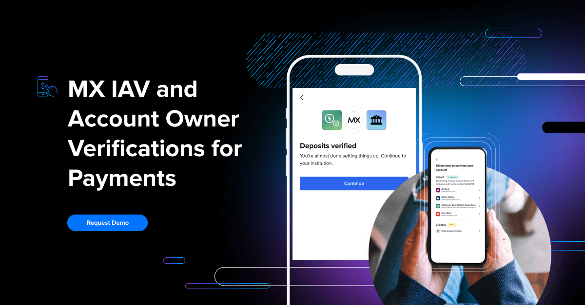 MX IAV and Account Owner Verifications for Payments